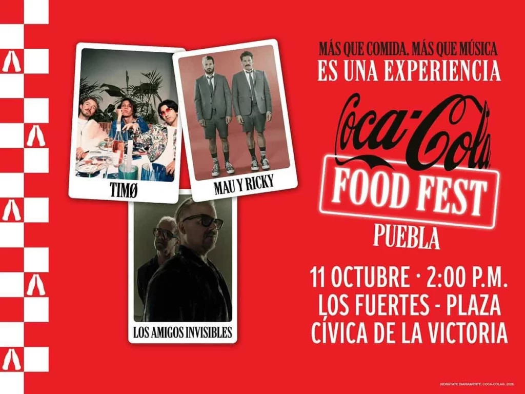 El Coca Cola Food Fest 2025 regresa a Puebla con Los Amigos Invisibles ...