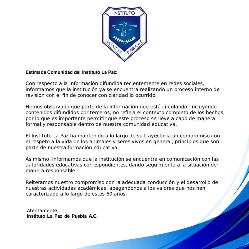 Diseccionan animales vivos en el Instituto La Paz de Puebla - Ambas Manos